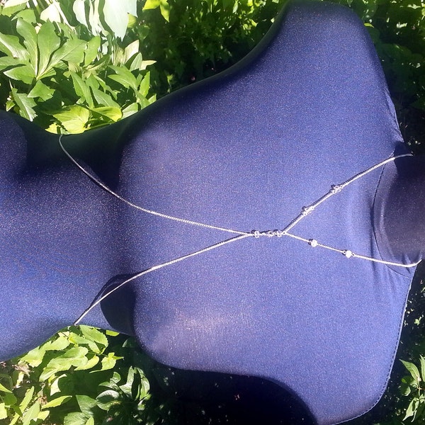 Silver Body Chain - Etsy