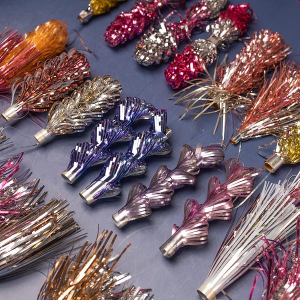 Christmas Tinsel - Etsy