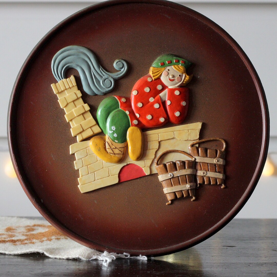 Vintage Fairy Tale Characters Wall Plates Decorative Bakelite Plate ...