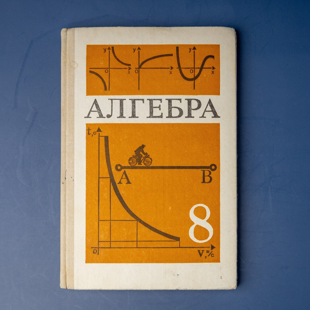 Vintage Algebra Textbook School 8th Grade Learning Textbook 80s ...