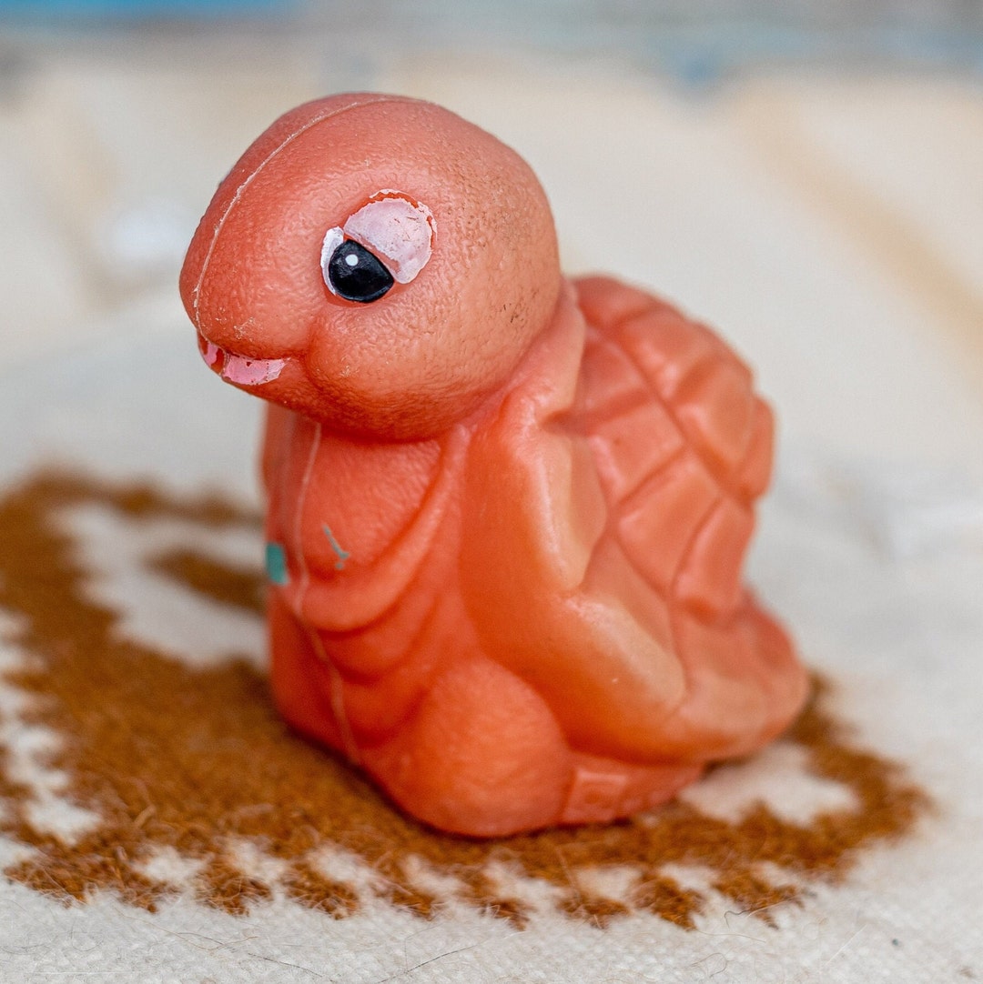 Soviet Plastic Toy Pink Turtle Toy Toddler Bath Toys Plastic - Etsy