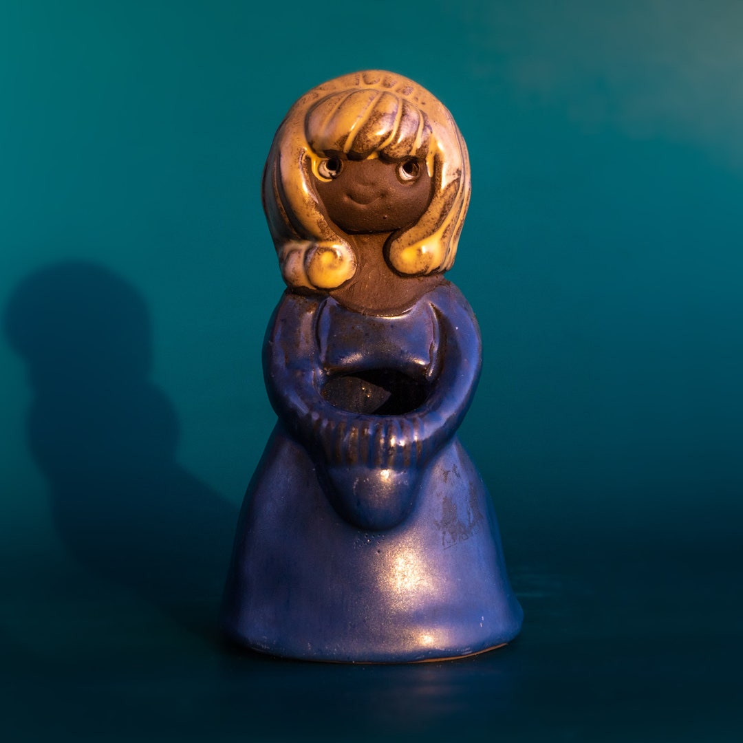Swedish Pottery Flower Girl Figurine Elbogen Sweden Elsie Borelius for ...