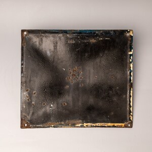 Blue Enameled House Number Sign 8 Old Rusty Enamel House Number Plaque ...