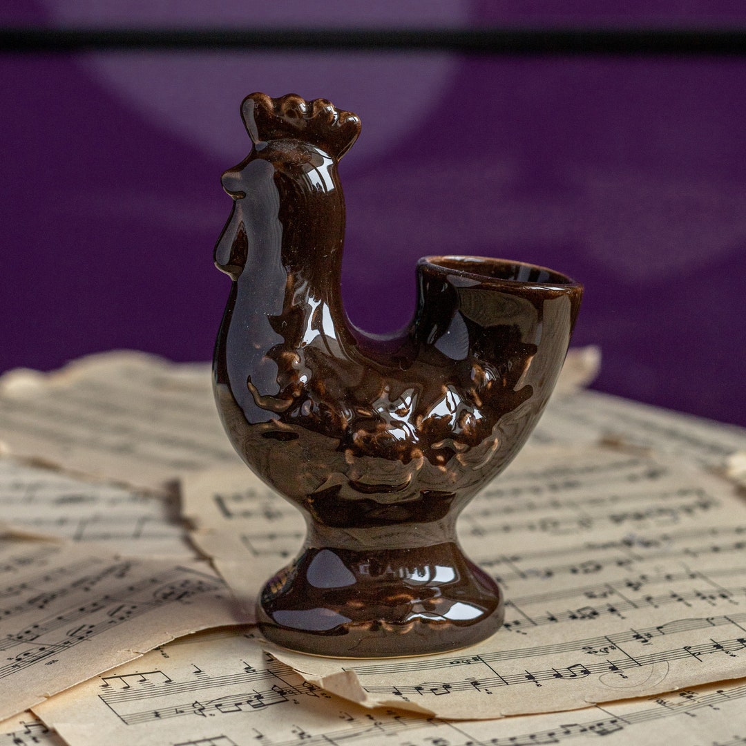 Vintage HJO Rooster Planter: Scandinavian Ceramic Bird Figurine - Etsy