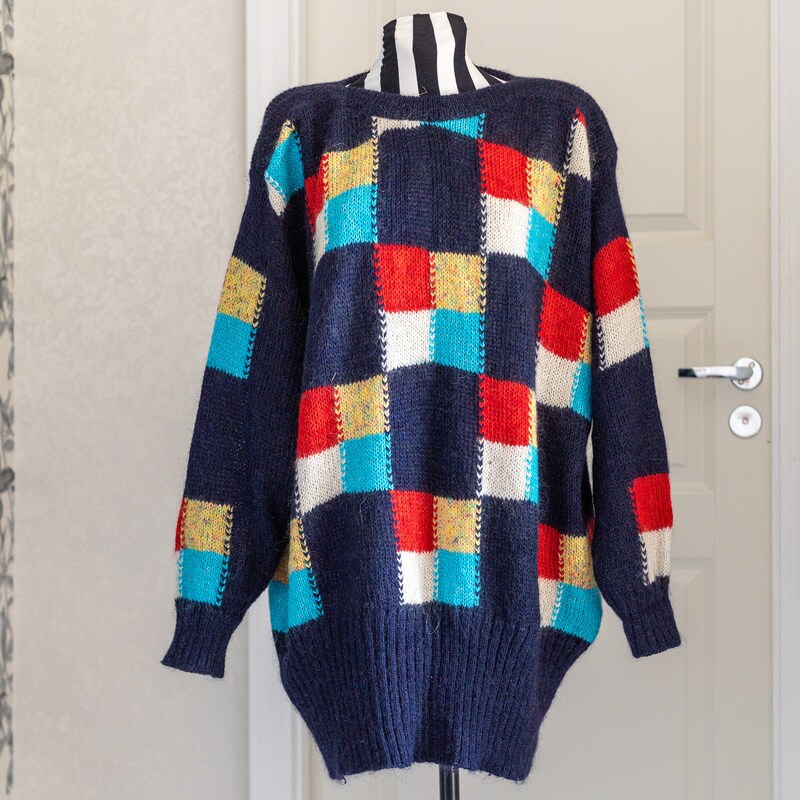 Color Block Sweater - Etsy