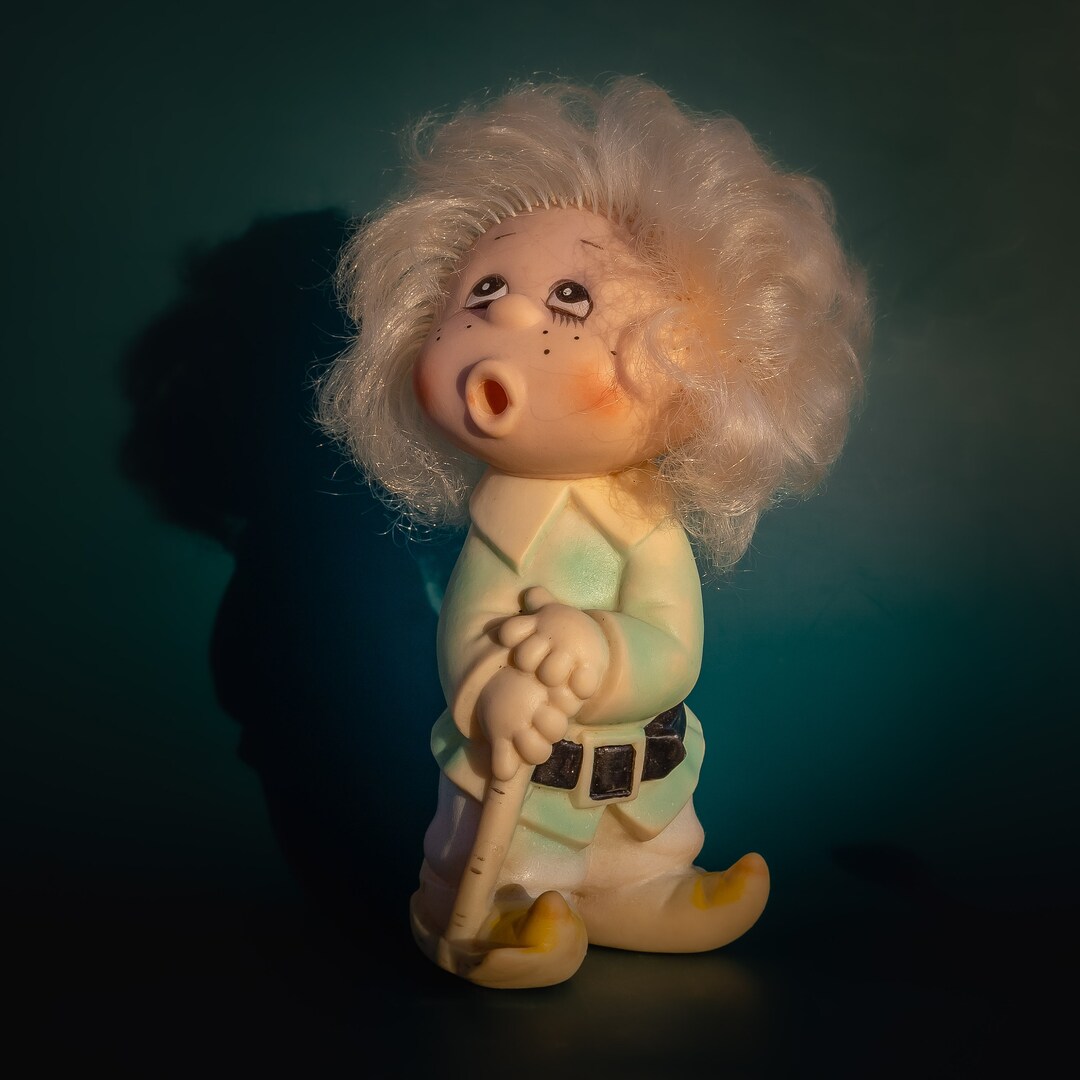 Vintage Rubber Troll Doll: USSR Collectible Toy Gnome - Etsy