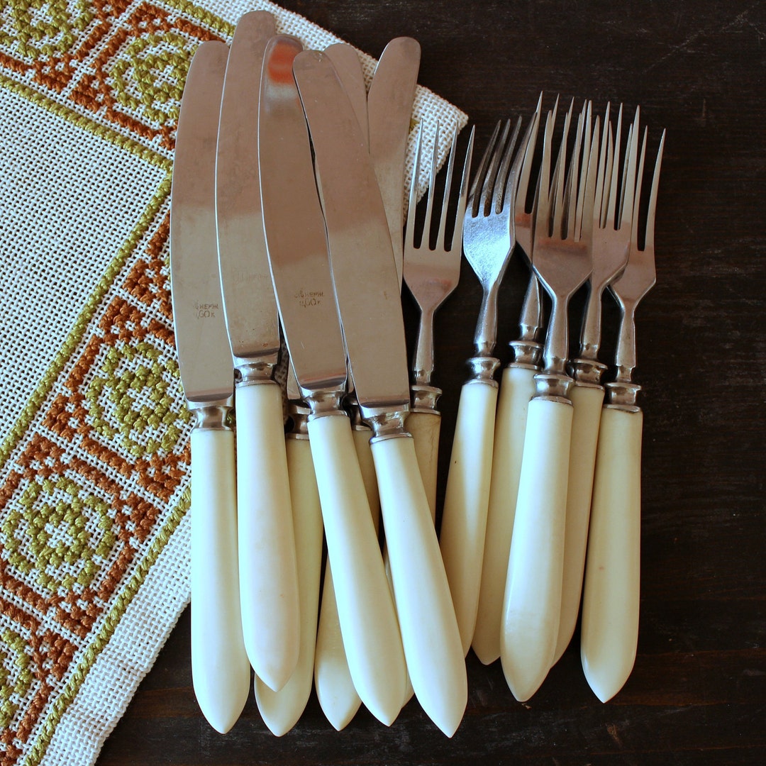 12x Colonial Flatware Bakelite Cutlery Set 6 Knives and 6 - Etsy