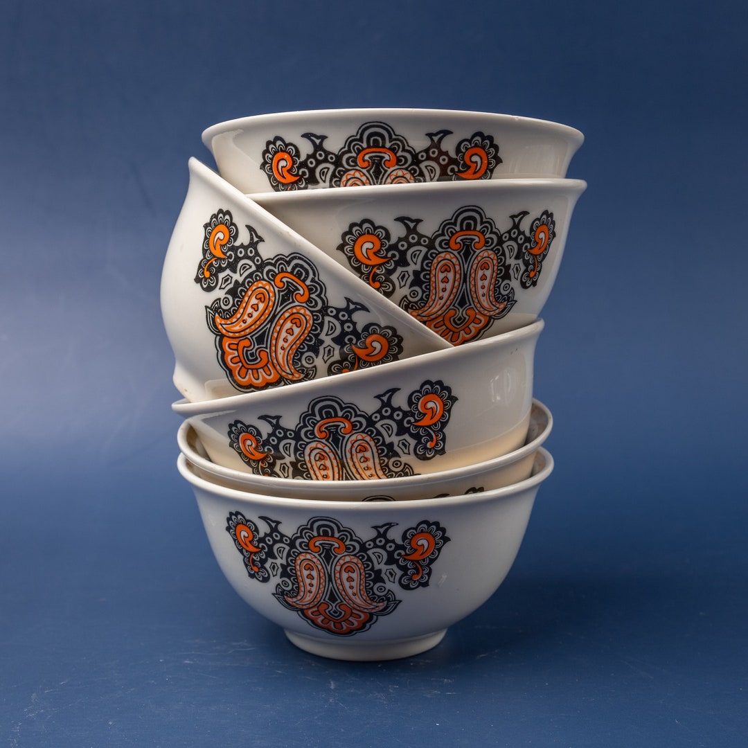 Vintage Uzbek Piala Ikat Fine Art Ceramics Cereal Bowl Uzbek Plate Cafe ...