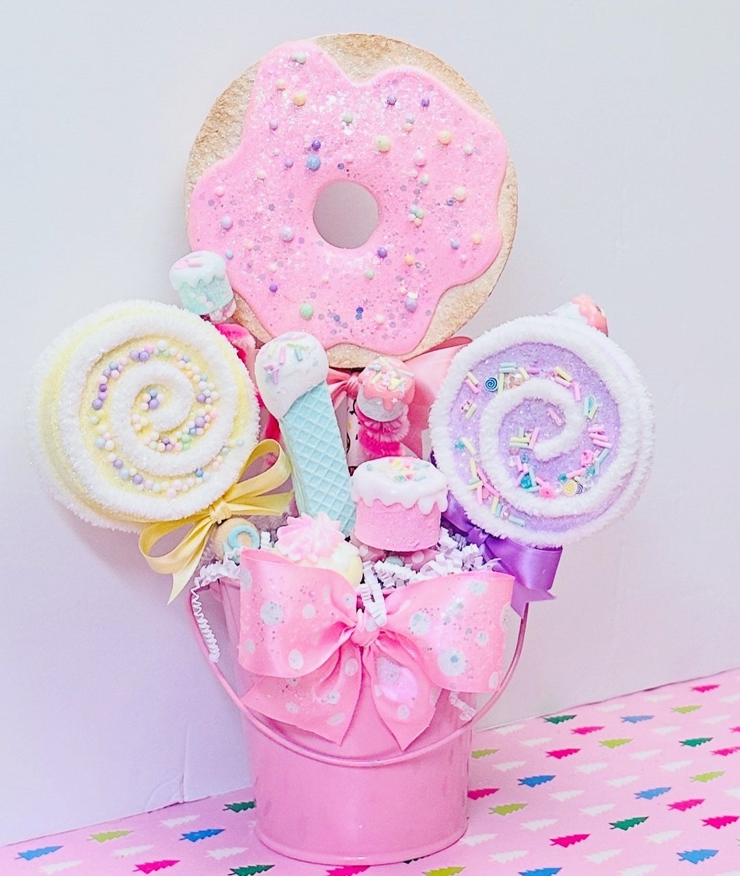 Medium Donut Candy Land Lollipop Marshmallow Centerpiece 12 Inch - Etsy