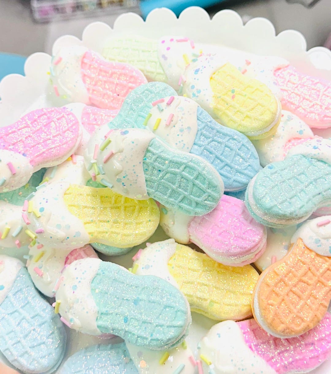 Fake Pastel Peanut Nutter Butter Glitter Cookie Dipped in Chocolate ...