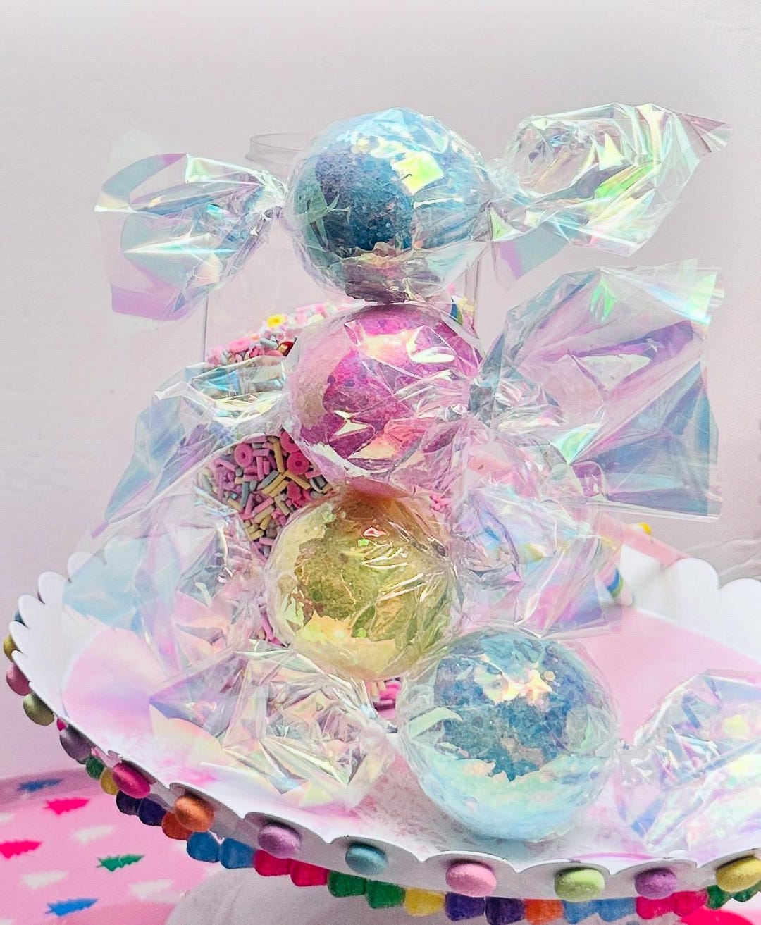 Small Iridescent Candy Tree Pick Straw Floral 9 Inch - Etsy