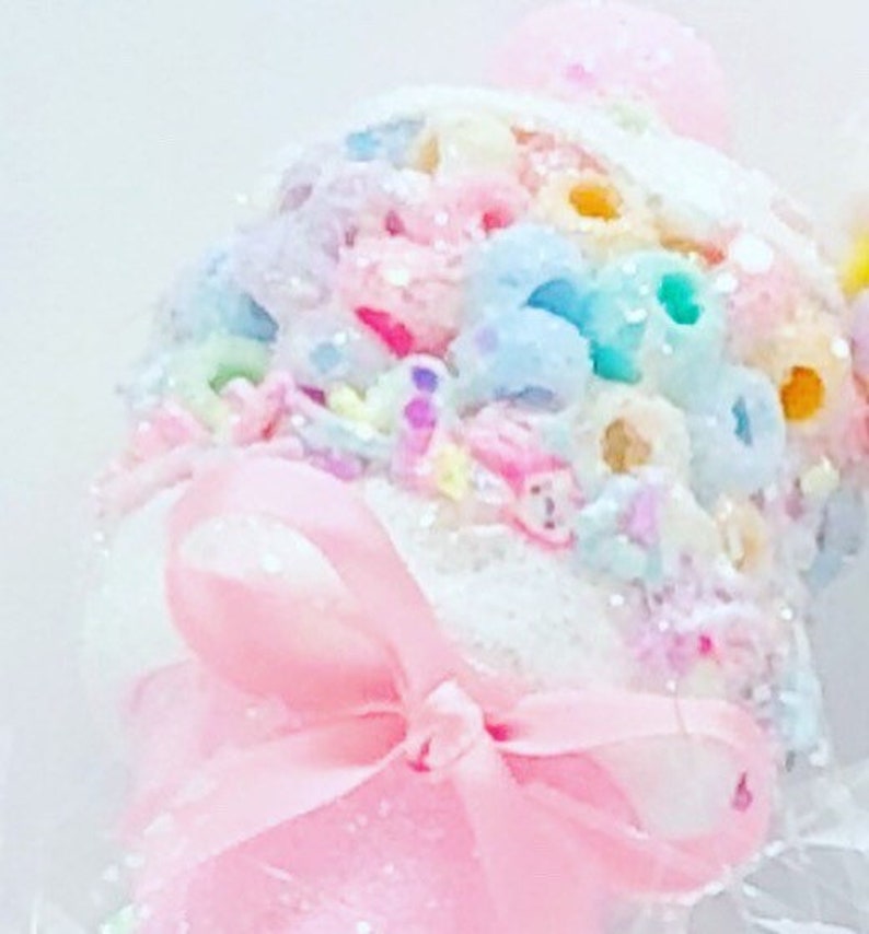 Small Pastel Ice Cream Fruit Loop Sprinkle Glitter Cone 5 Inch - Etsy