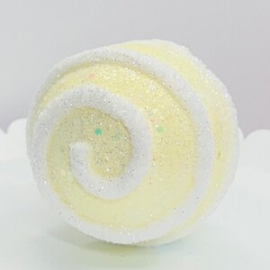 Faux Lollipop Swirl Candy Tree Pick Round Glitter Ball Pastel 10 Inch ...