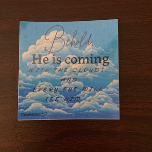 STICKER Behold Blue Sky and Clouds Color Theme Bible - Etsy