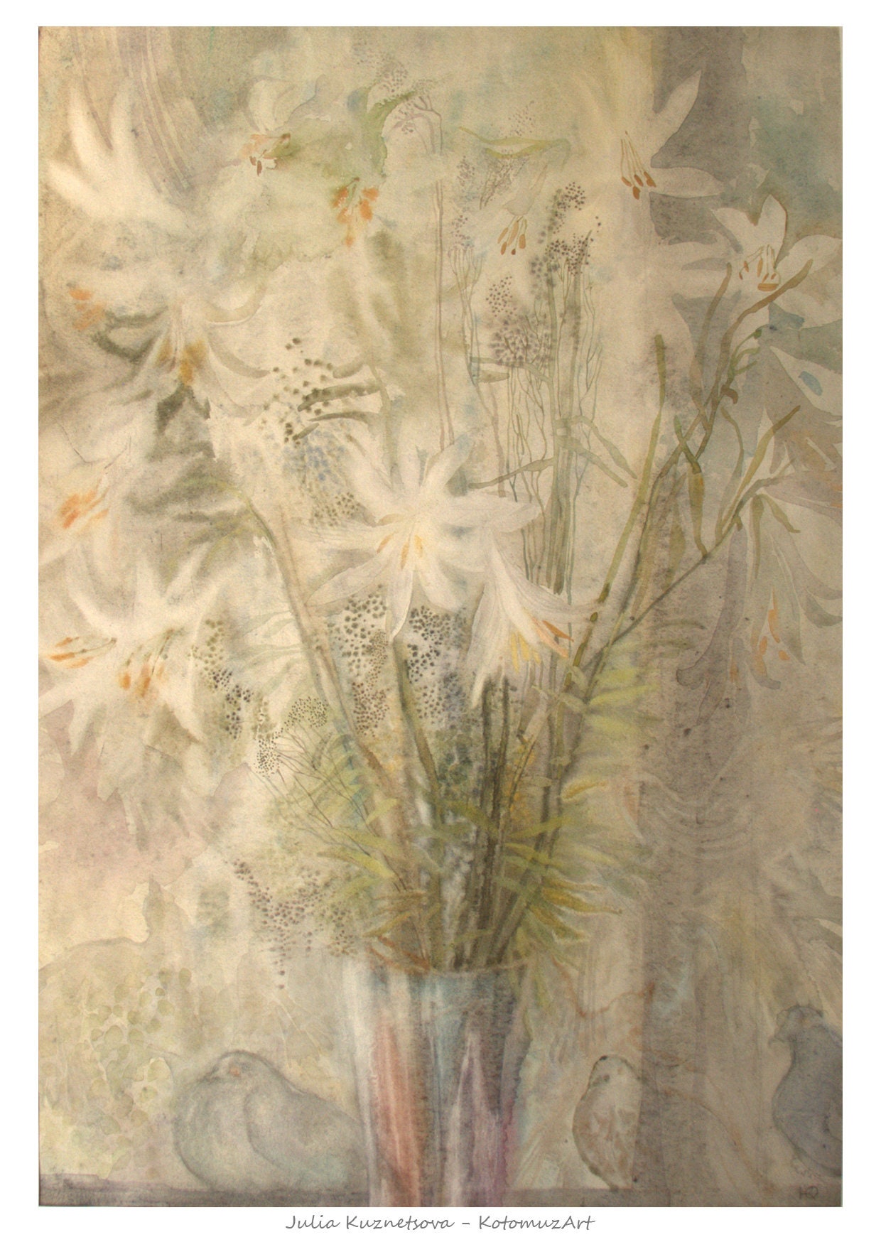 A Fine Art Greeting Card, Set of Postcards With Beautiful Paintings ...