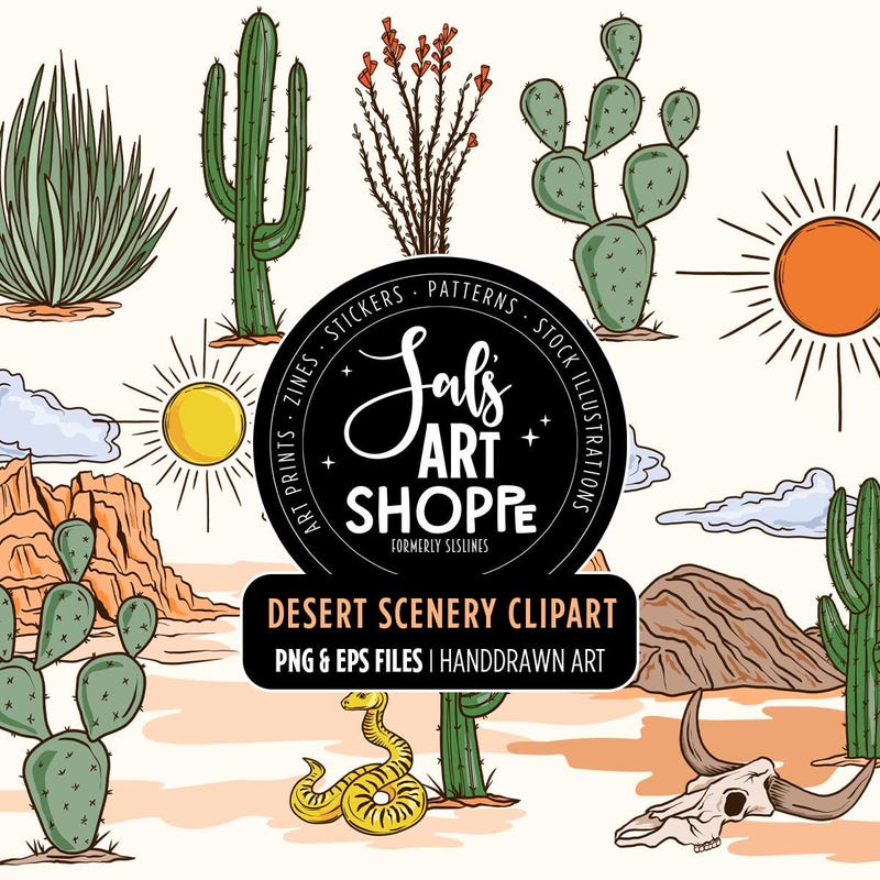 Desert Animals Clip Art - Etsy