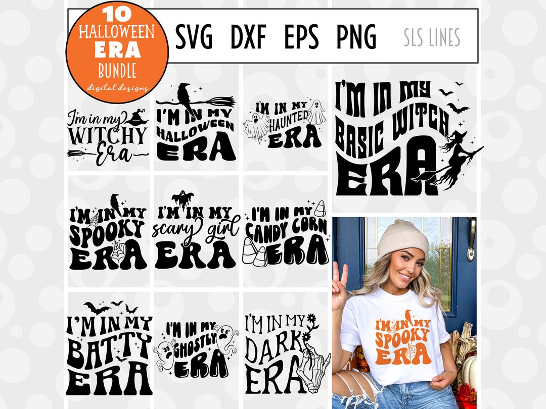 Halloween Era SVG Bundle, in My Halloween Era, Spooky Ghosts, Spider ...