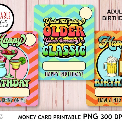 Printable Money Card for Adults Gift Card Digital Gift Card - Etsy