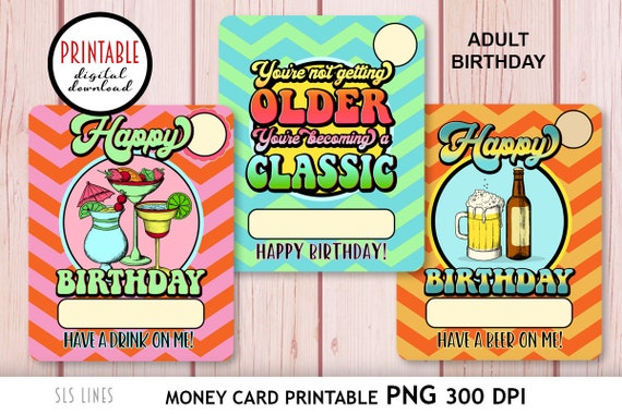 Printable Money Card for Adults Gift Card Digital Gift Card - Etsy