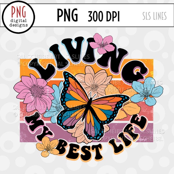 Living My Best Life Png - Etsy