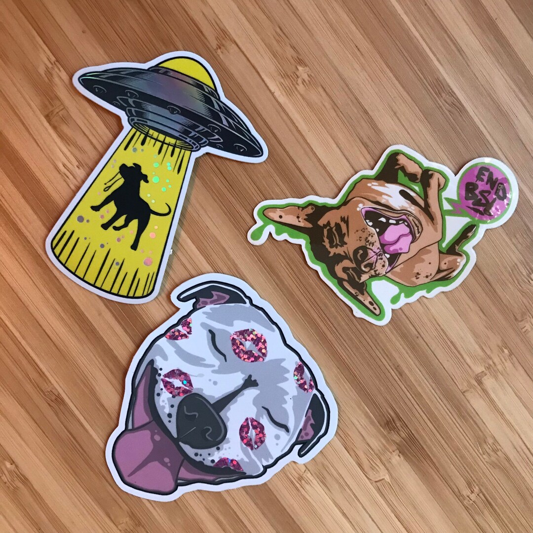 Pitbull Dog XL Bully Breed Bumper Sticker Pack - Etsy