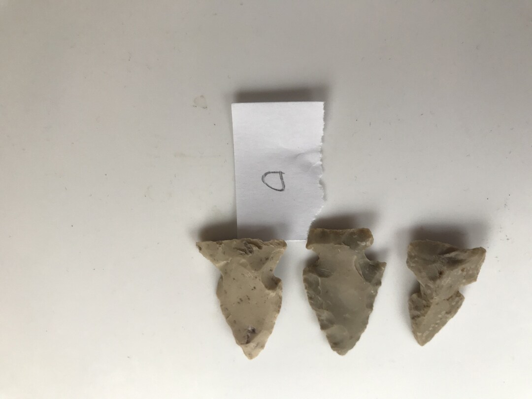 Arrowheads Hand Knapped Genuine Flint D - Etsy
