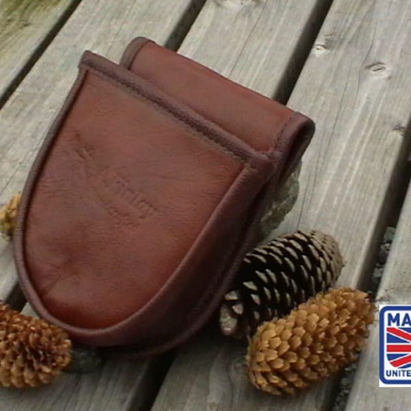 Leather Shell Pouch - Etsy