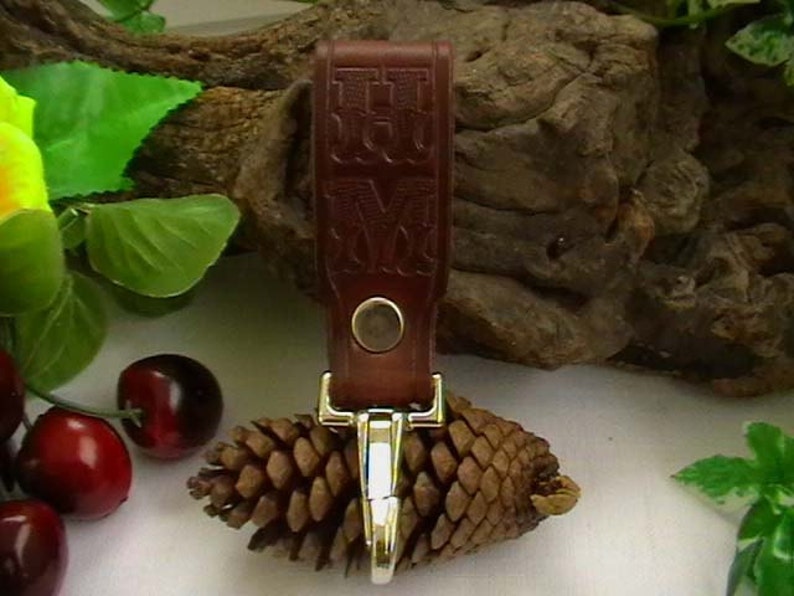 Handmade Drop Claw Leather Belt Loop Lanyard Key Holder Dangler Plain ...