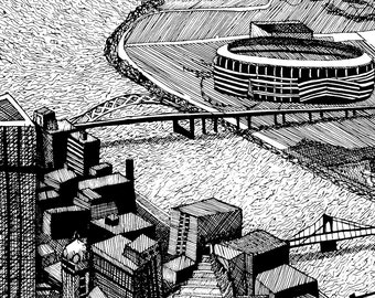 Three Rivers Stadium - Etsy