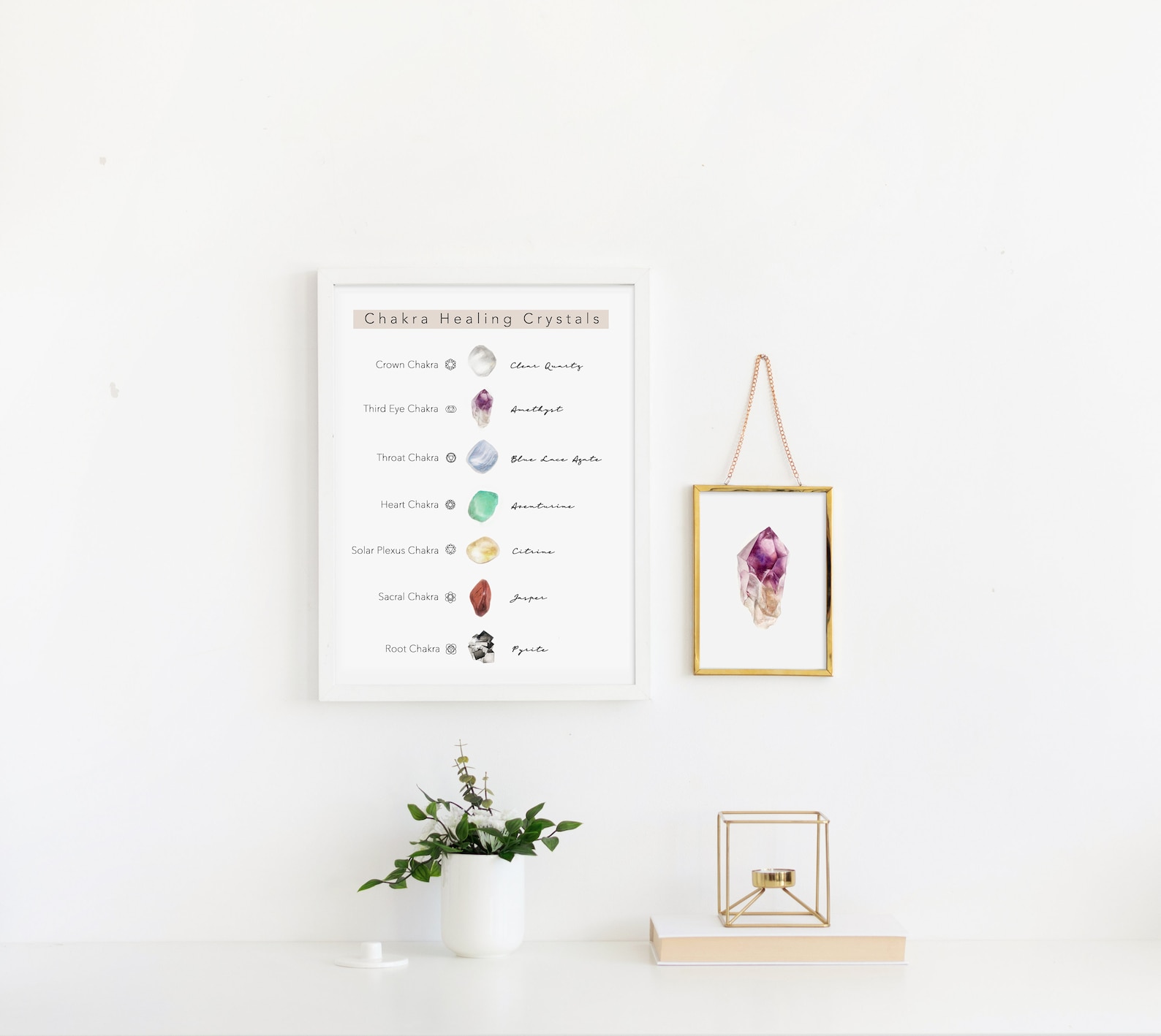 Chakra Healing Crystal Chart Digital Download - Etsy