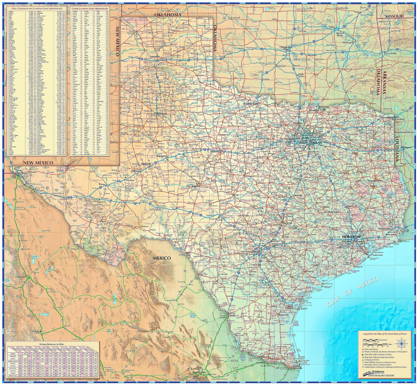 Texas Decorative Wall Map - Paper - 39" W X 36" H - Etsy