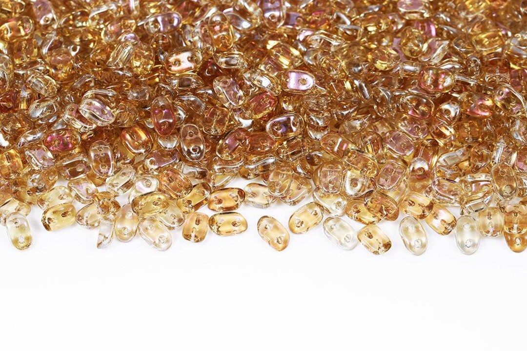Wave 3×7mm Crystal Clarit 2-hole Czech Beads - Etsy