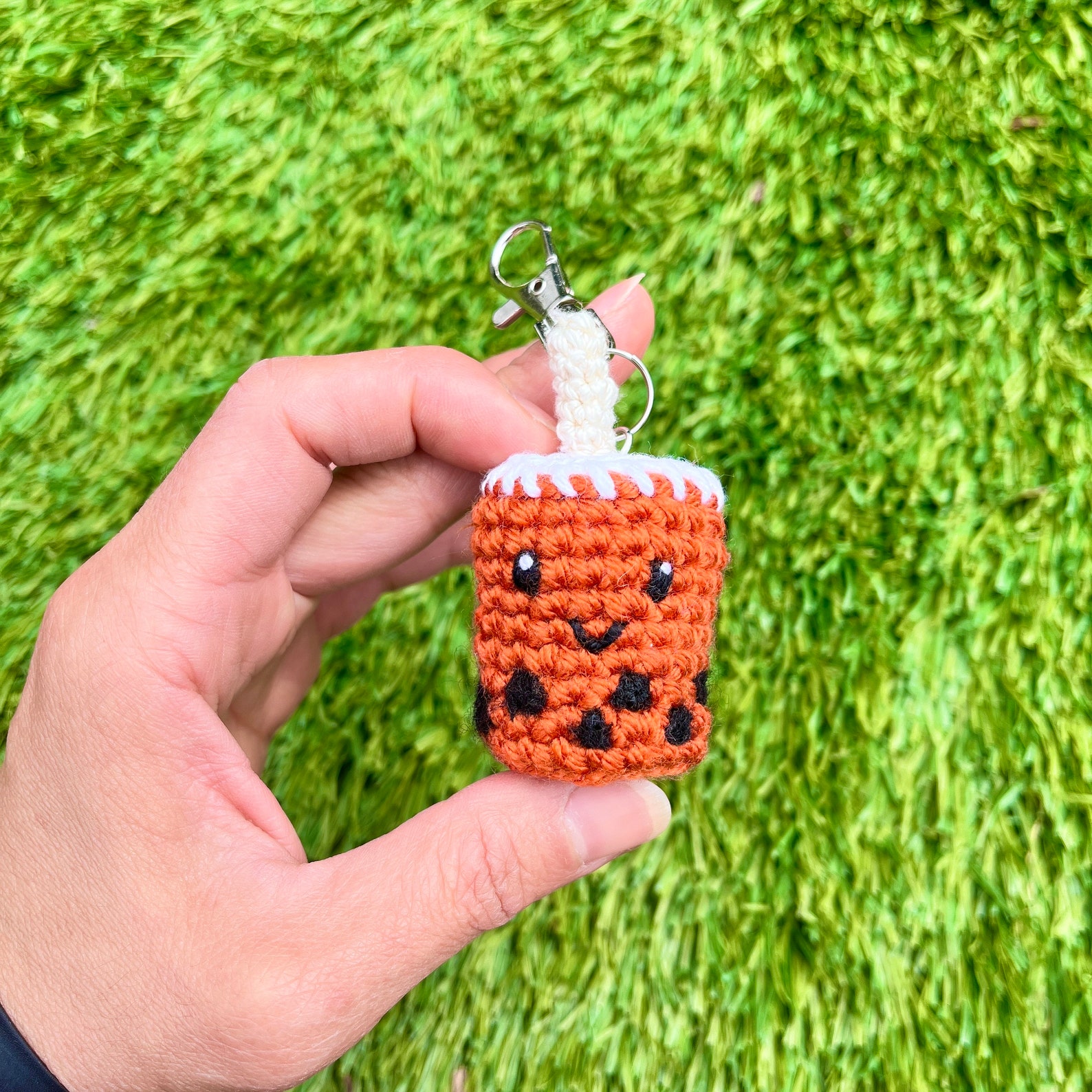 Boba Amigurumi Keychains milk Tea Thai Tea Taro Milk Tea - Etsy