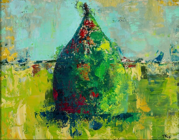 Items similar to Abstract Pear on Etsy