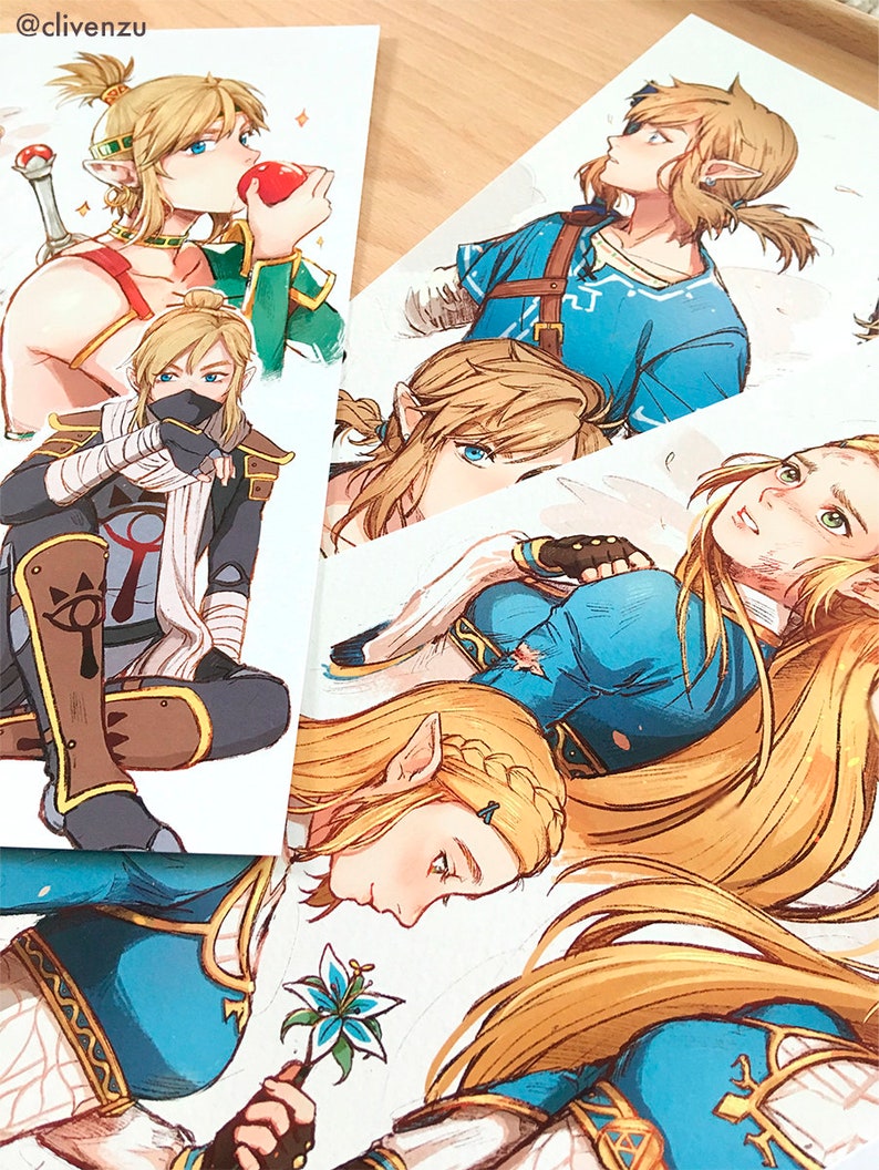 BOTW Character Sheet Prints - Etsy