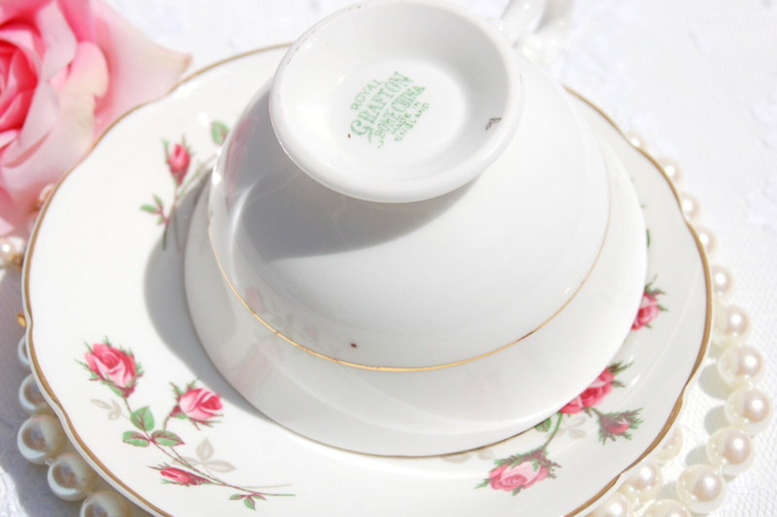 Antique English 1950s Tea Cup and Saucer Fine Bone China Tea - Etsy