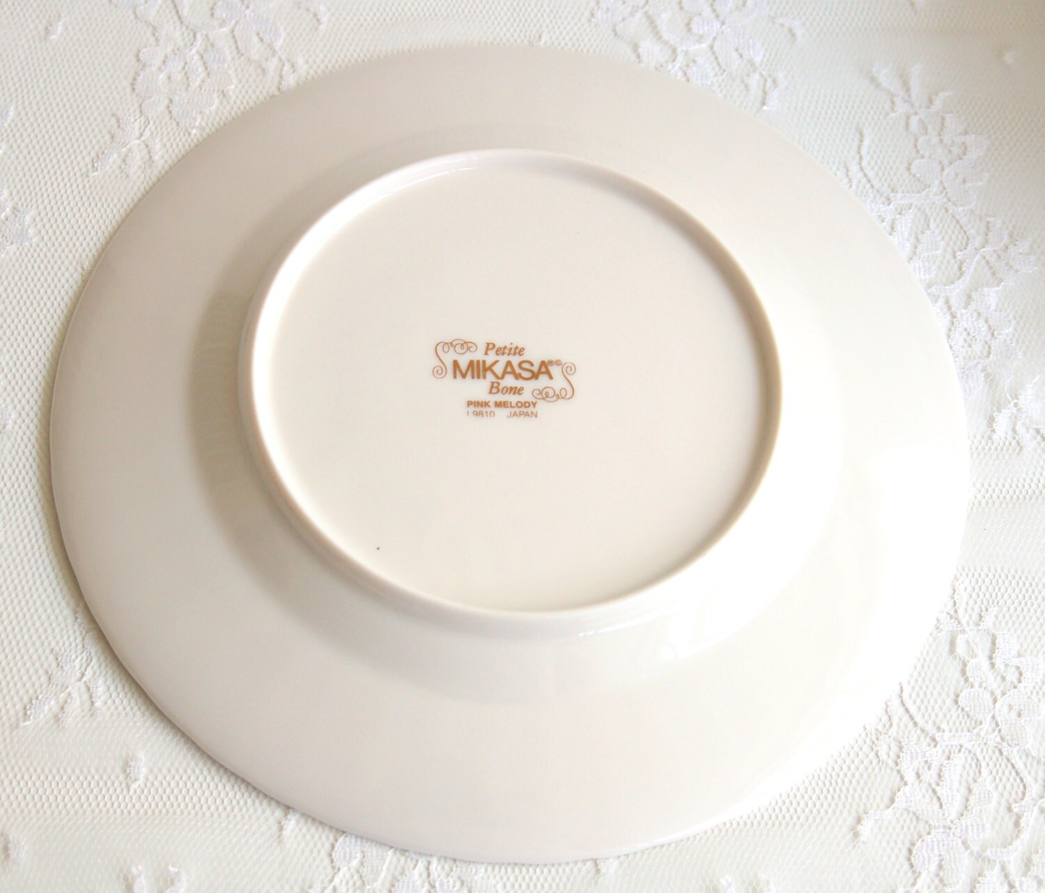 Vintage China, Salad/ Dessert Plates Set of 6. Pink Floral Plates. Tea ...