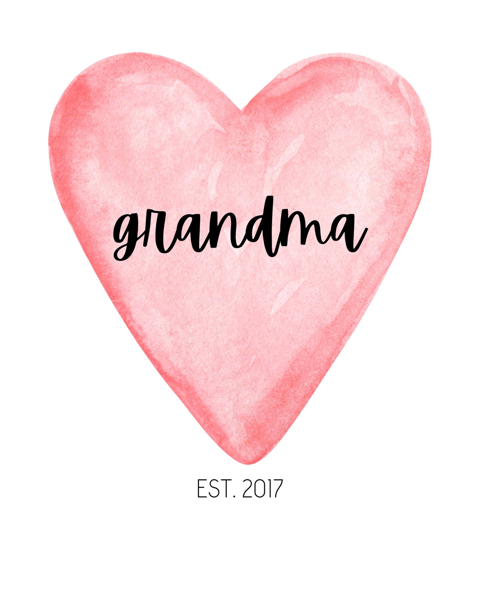 Grandma Gift Mama Mothers Day Art Print Grandma Has Our Heart Wall Art ...