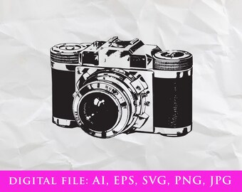 Old Camera Svg | Etsy