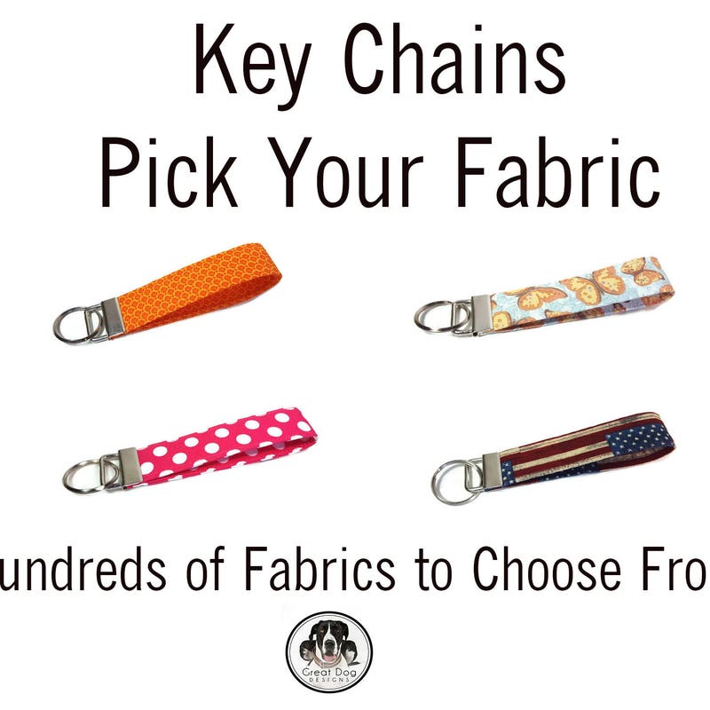 Fabric Keychains - Etsy