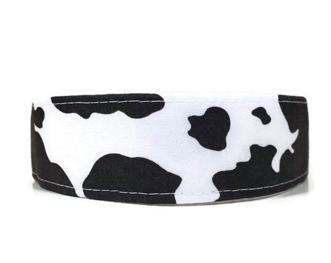 Cow Print Dog Collar, Cat Collar, Made to Order Available in Buckle or ...