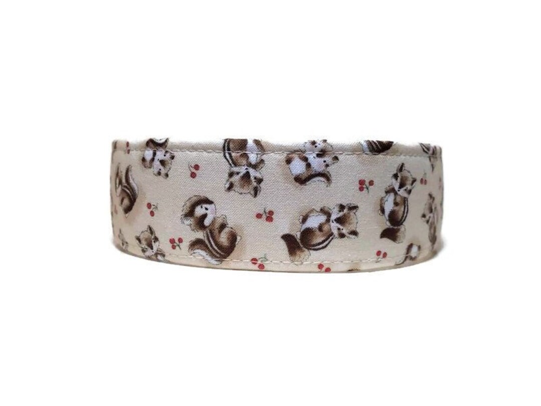 Chipmunks, Dog Collar, Cat Collar, Made to Order Available in Buckle or ...