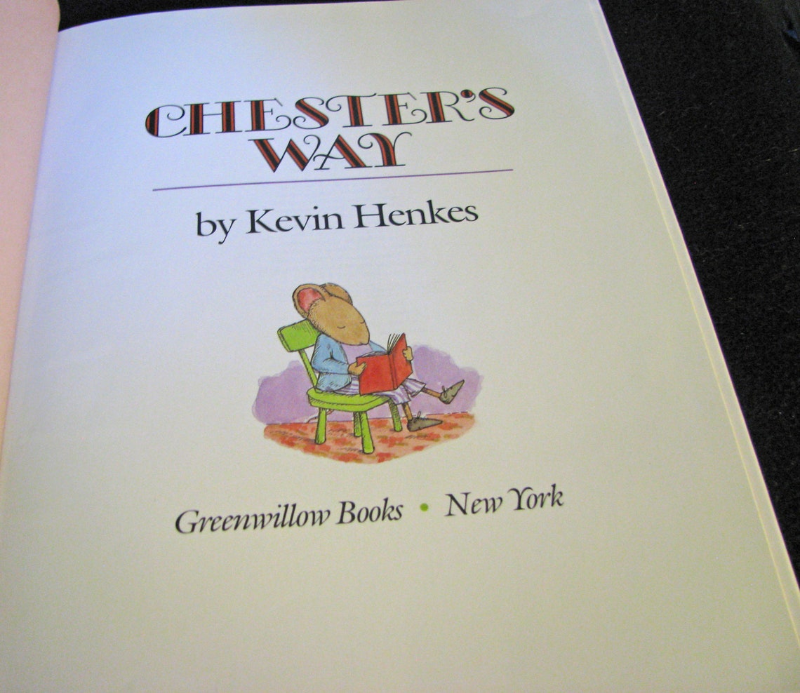 CHESTER'S WAY 1988 by Kevin Henkes Vintage - Etsy