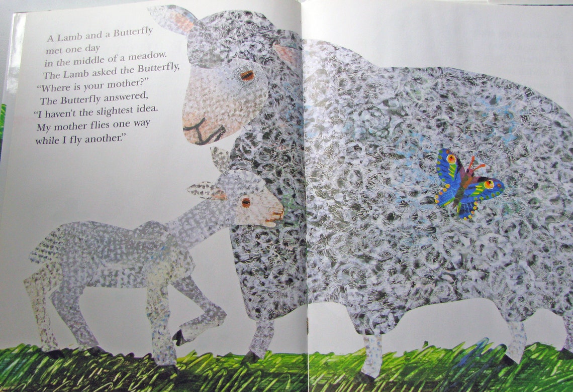 The LAMB and the BUTTERFLY 1988 by Arnold Sundgaard Like - Etsy