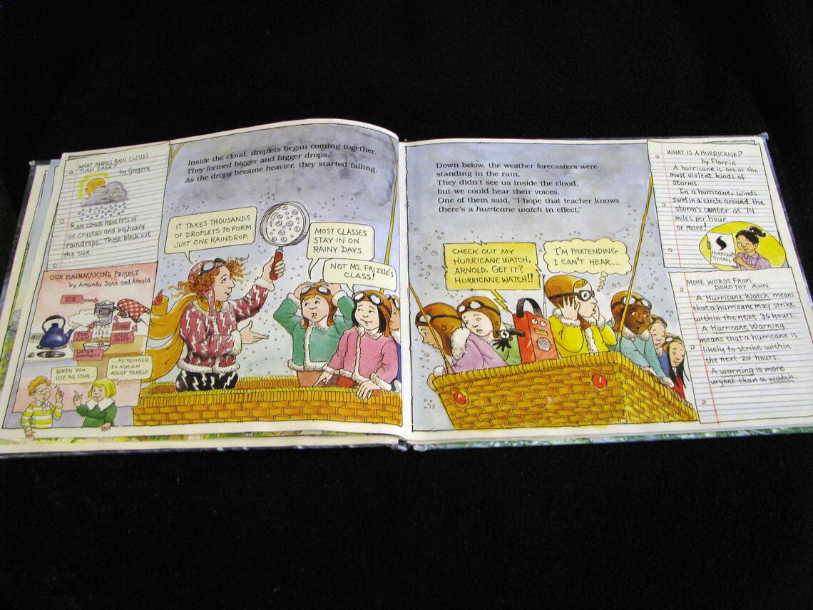 The MAGIC SCHOOL BUS Inside A Hurricane (1995) Vintage Children's Book ...
