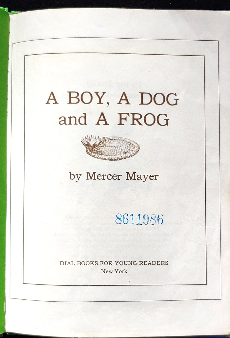 A Boy, A Dog and A Frog - by Mercer Mayer (1967) Very Good Condition ...