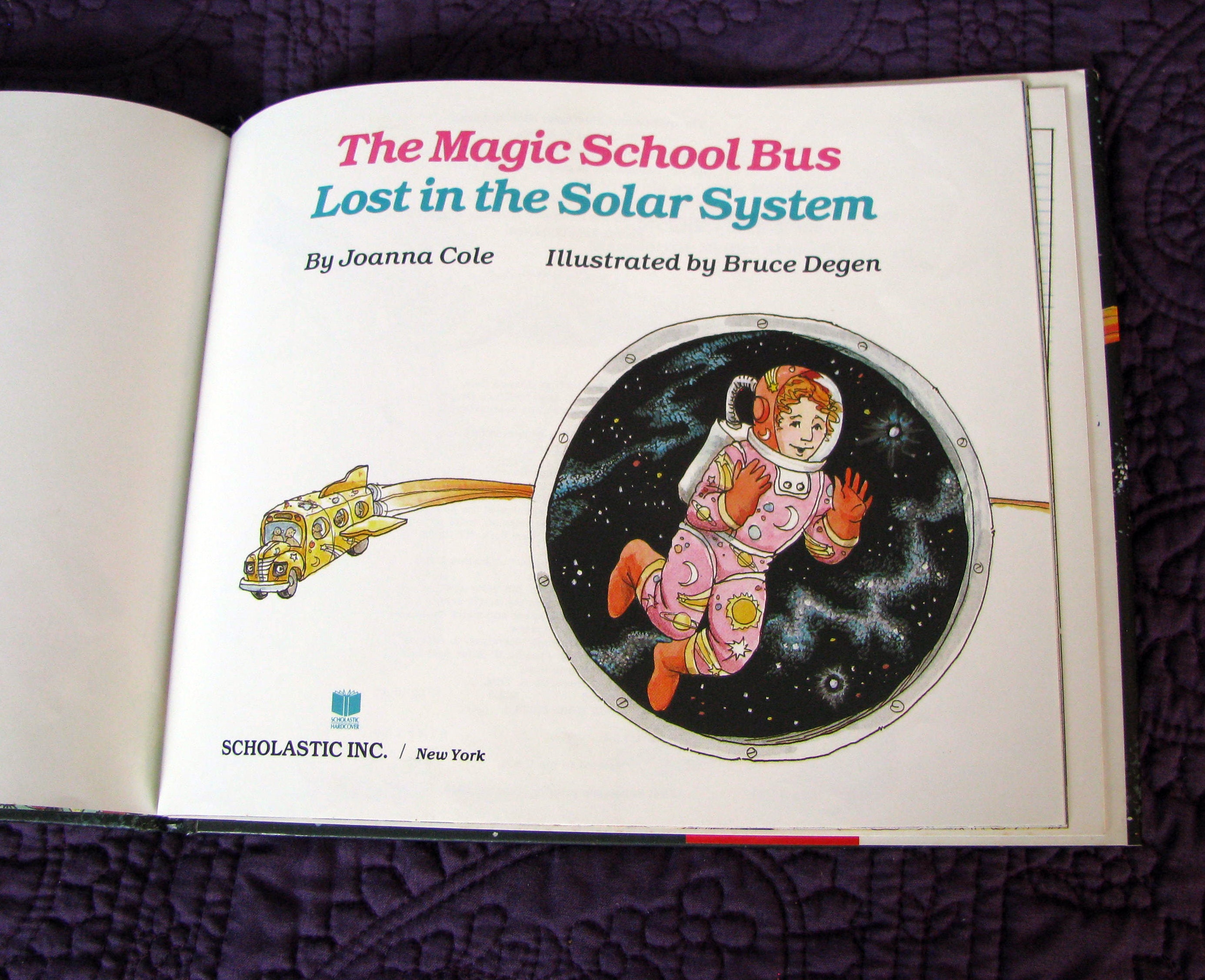 The MAGIC SCHOOL BUS Lost in the Solar System 1990 Like New - Etsy