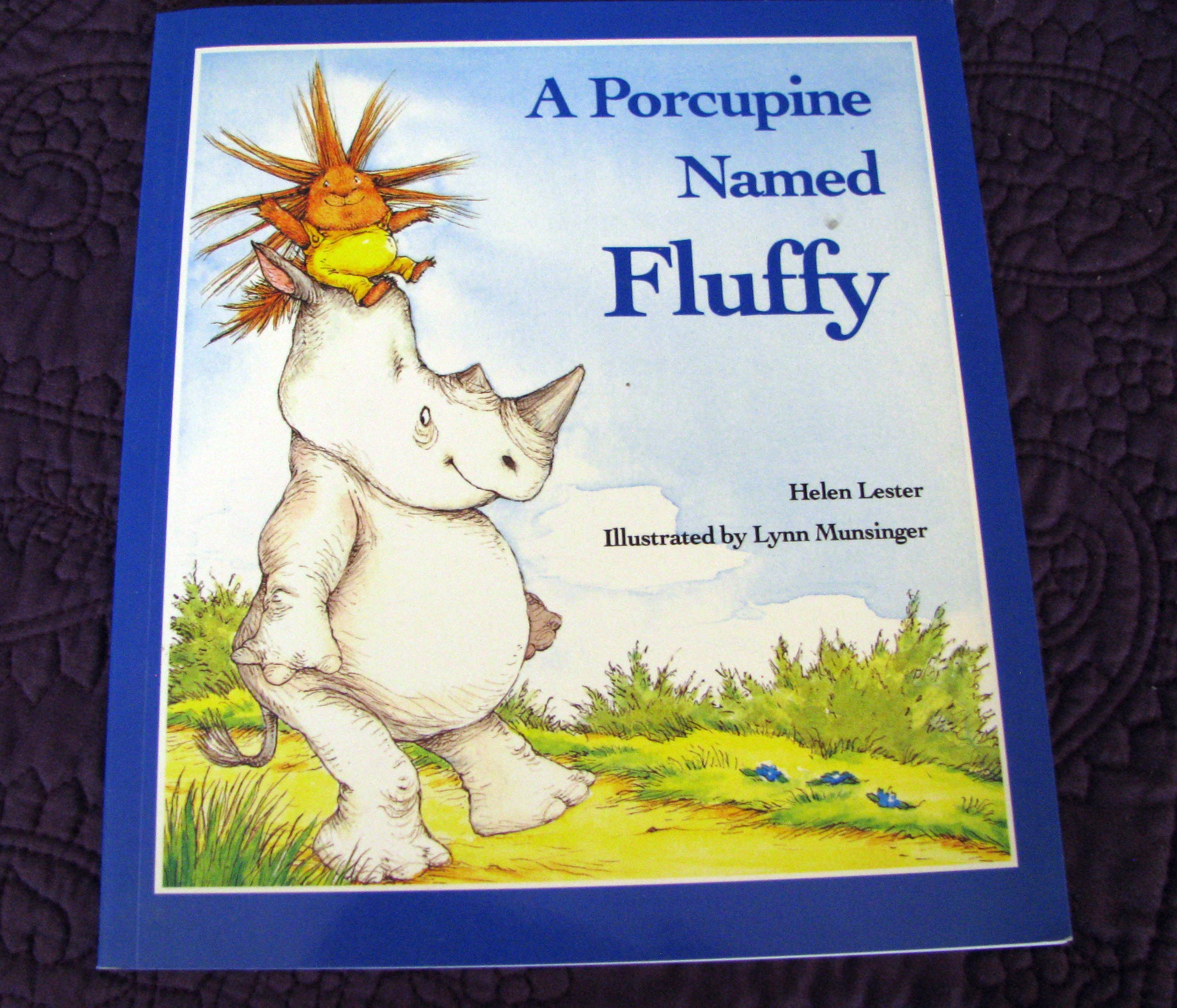 A PORCUPINE NAMED FLUFFY (1986) by Helen Lester - Vintage Children's ...