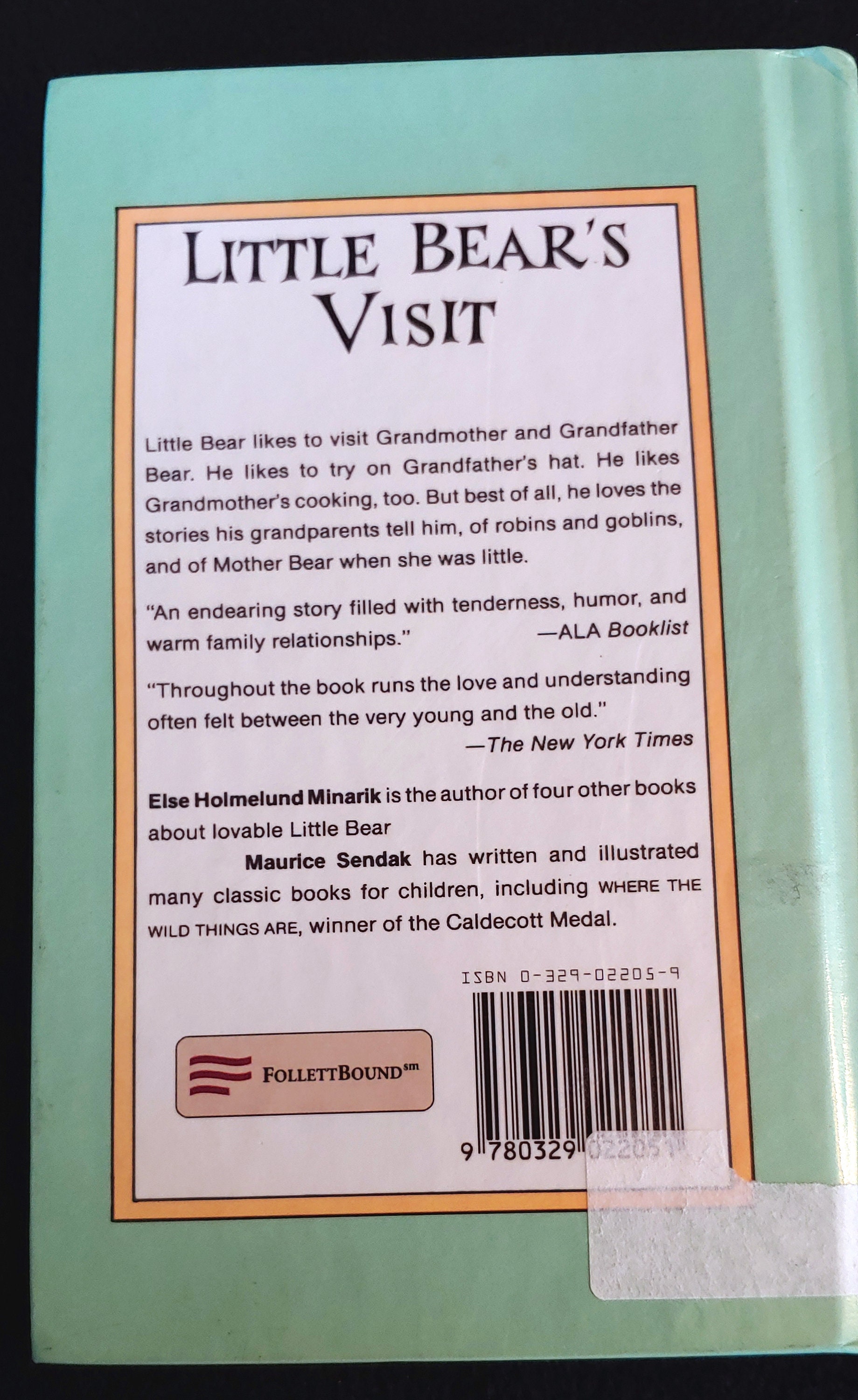 LITTLE BEAR'S VISIT (1989) Vintage Children's Book by Maurice Sendak ...