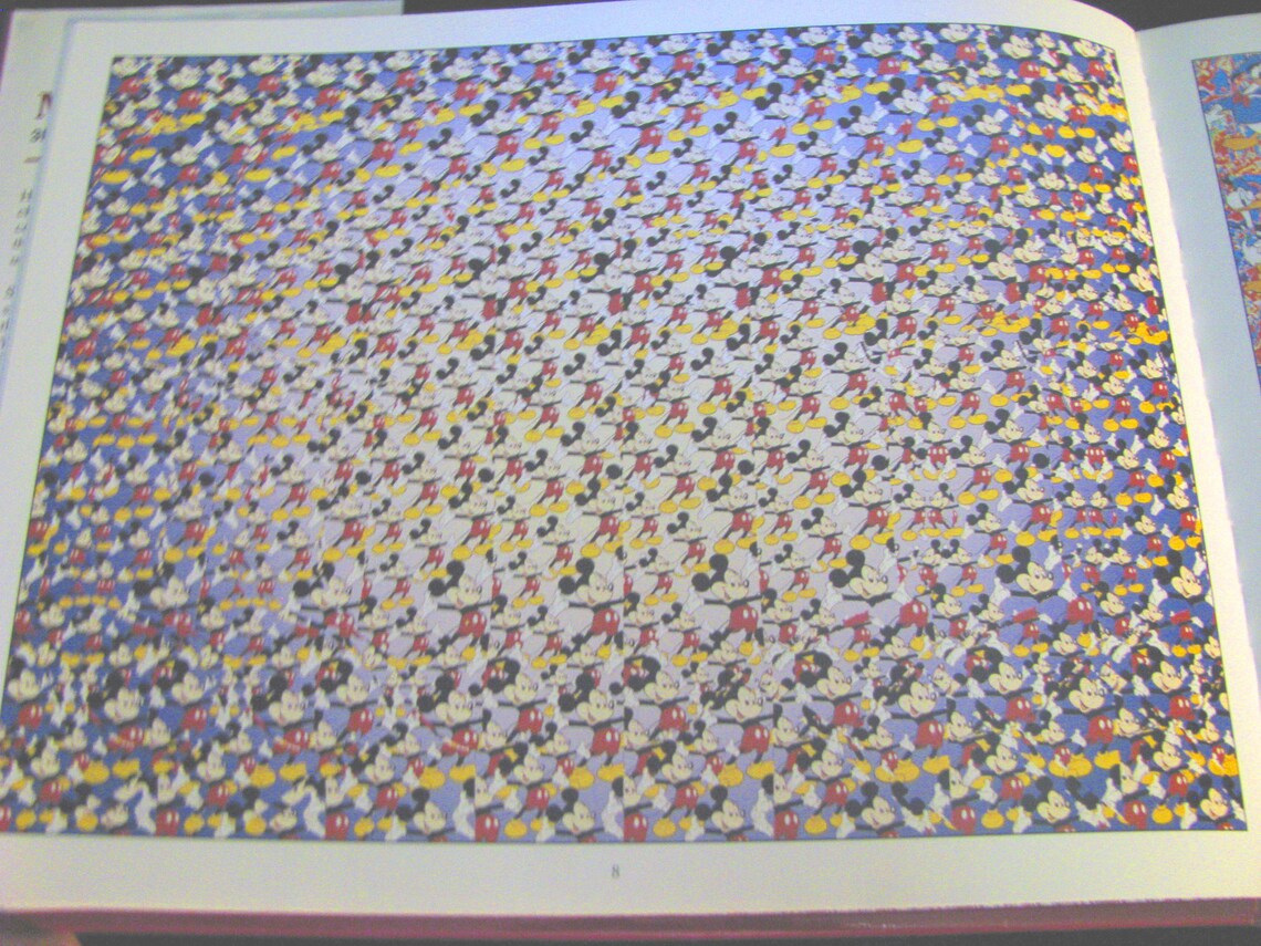 DISNEY'S MAGIC EYE Book 1997 Vintage Children's Book Like New With Dust ...